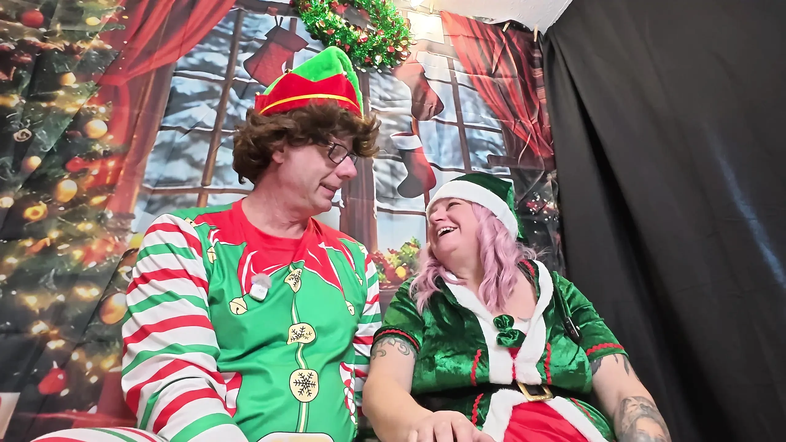 Day 4 Naughty Elves On The Sex Toy Shelf Amateur Porn Feat The