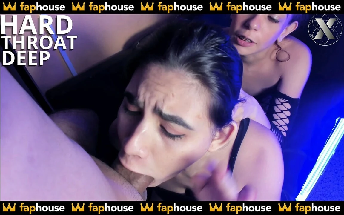 Strong Deep Throat Fucking By A Huge Cock To Two Beautiful Latinas 7665