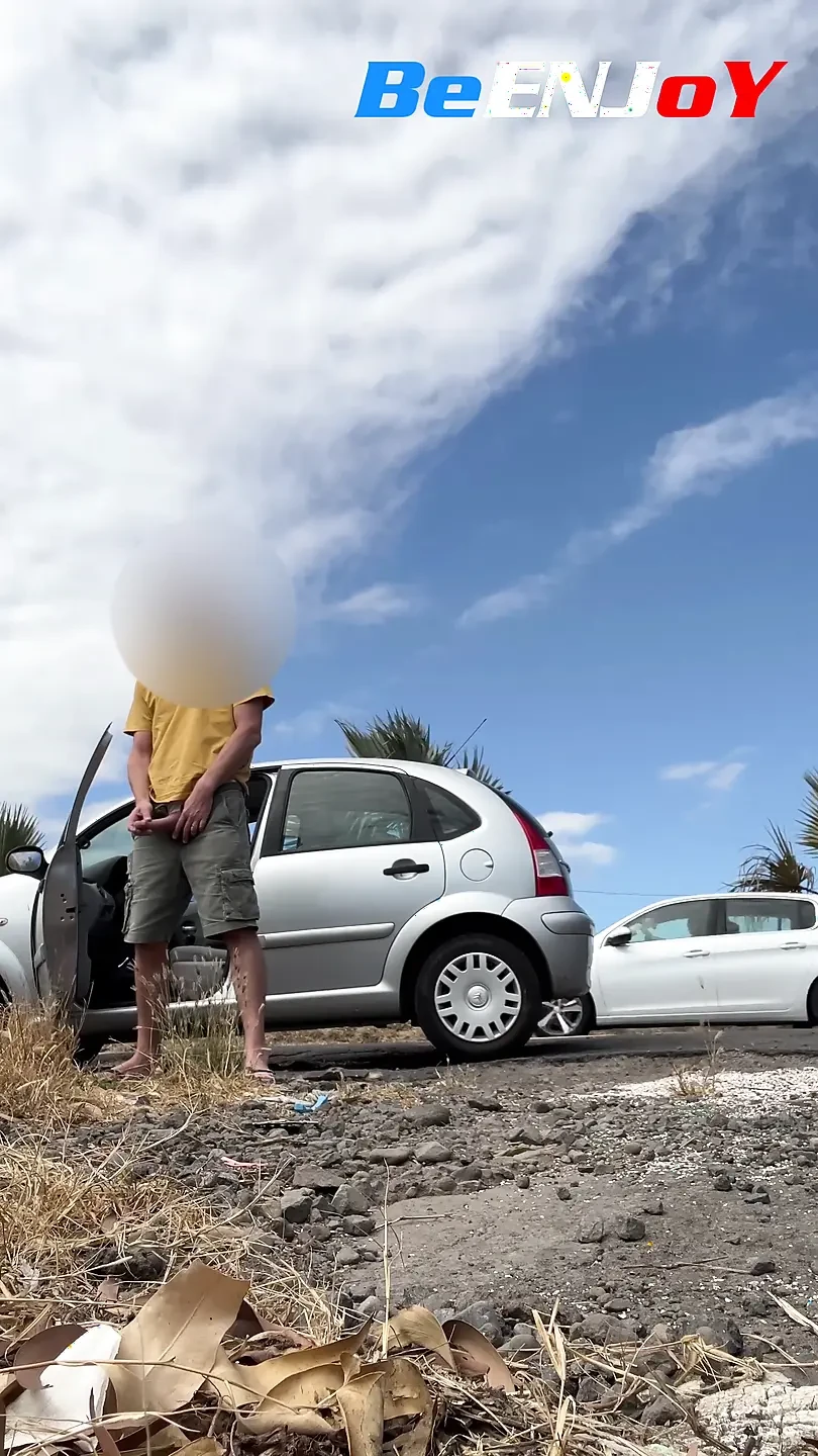 Beenjoy Jerking Me On Car And Take A Big Load In Front Of Drivers Very Risky Be Enjoy To Have