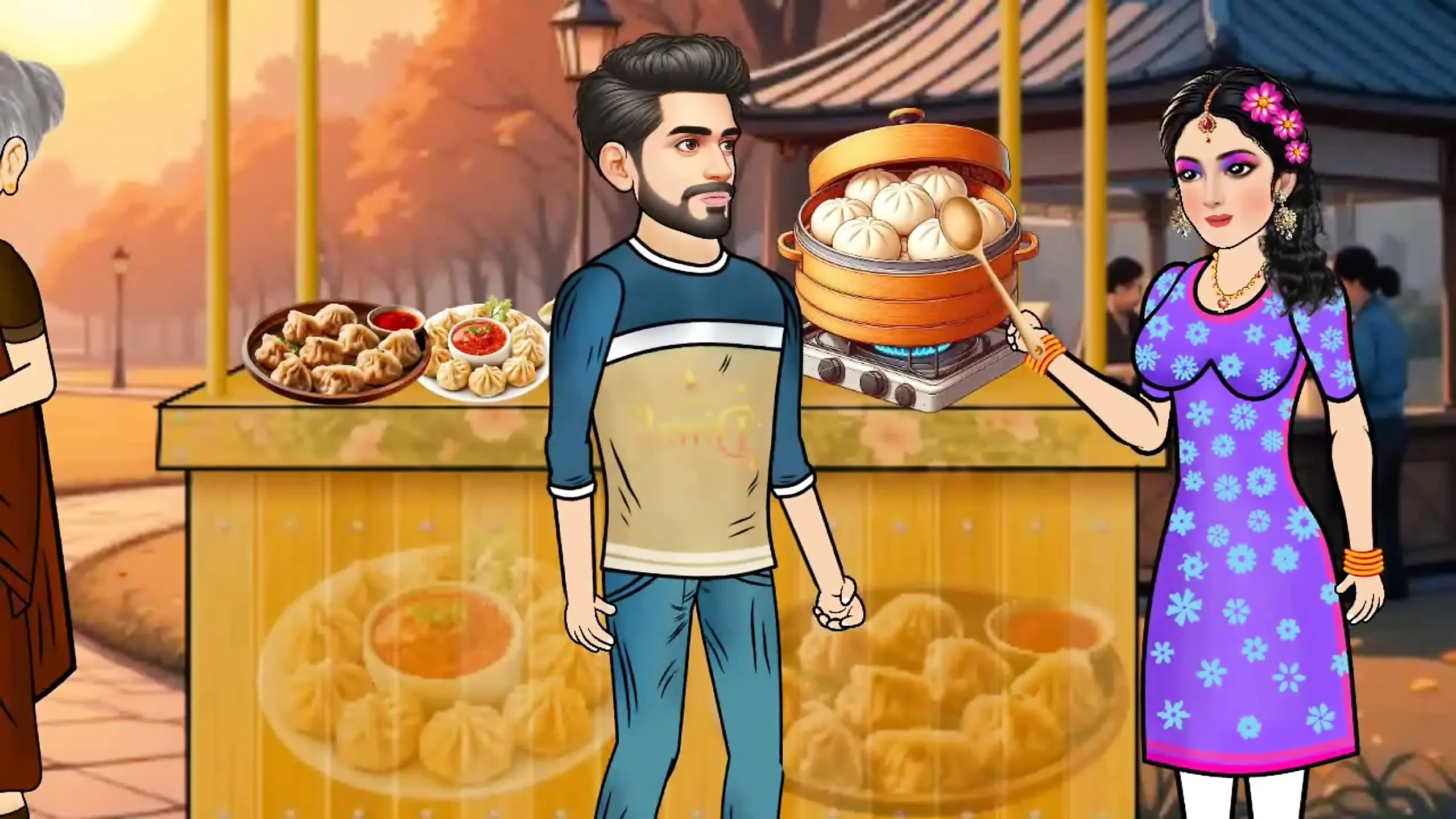Gayatri Momos Wali And Sushils Story Desi Hindi Cartoon Sex Story