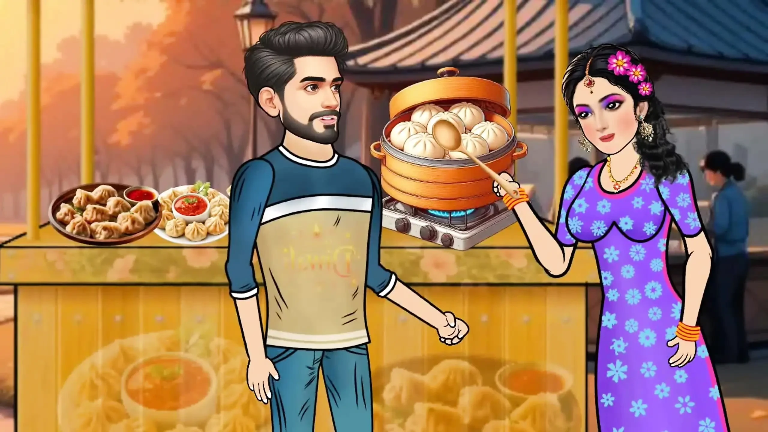 Gayatri Momos Wali And Sushils Story Desi Hindi Cartoon Sex Story