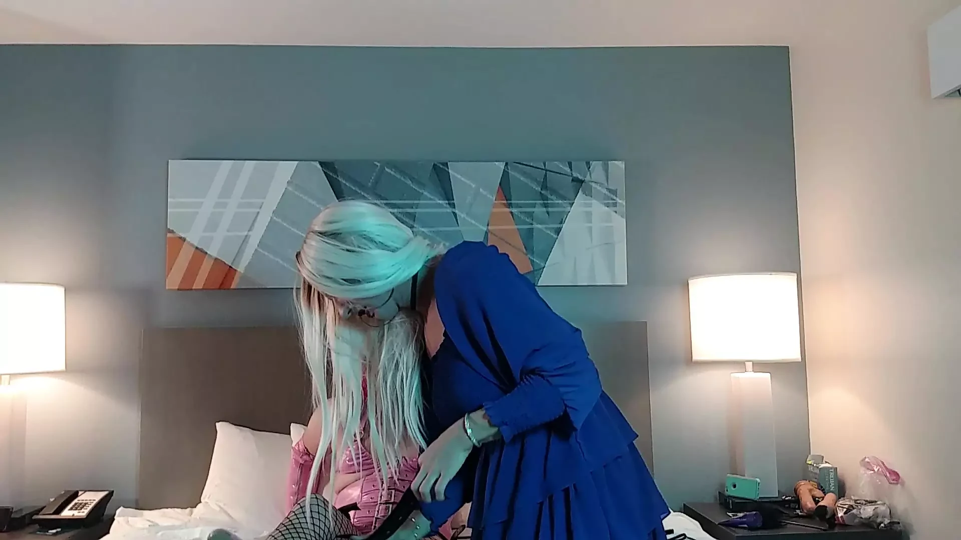 Hot Blonde Crossdresser Puts Redhead Trans Woman American Shemale Porn 9878