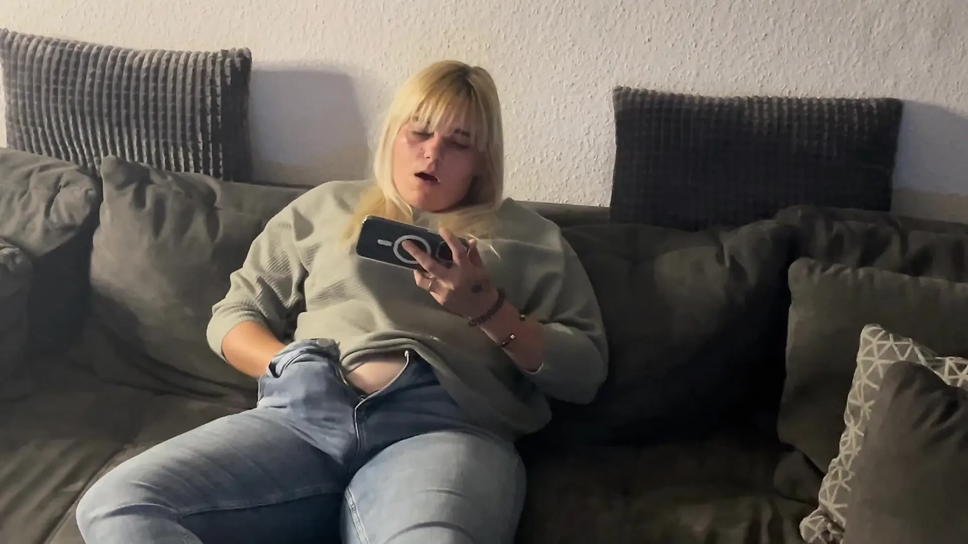 Masturbation Couch Porn Watch Multiple Orgasms Intense Getting Wet
