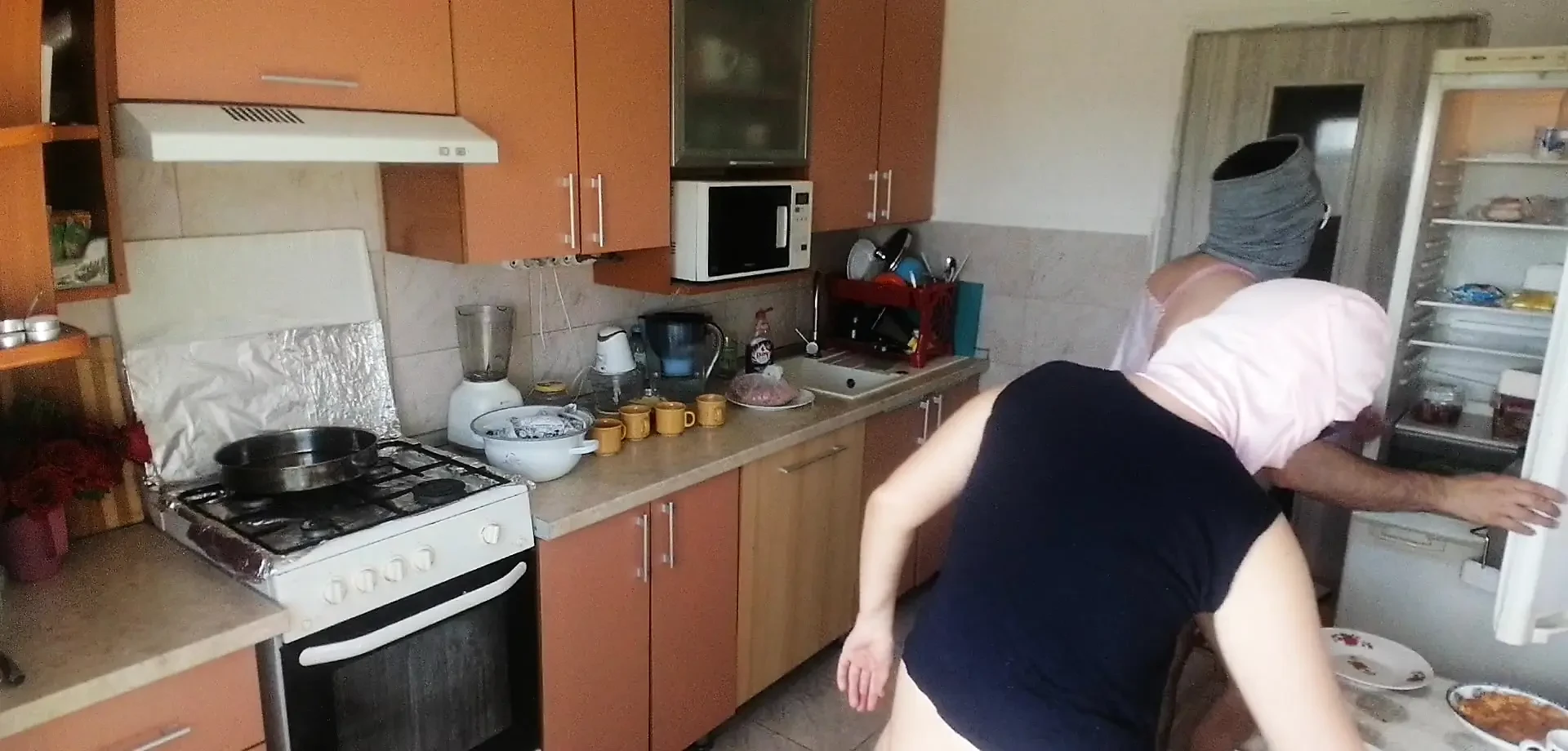 Sexy Nackte Frau Bereitet Essen In Der Küche Zu Xhamster 1343