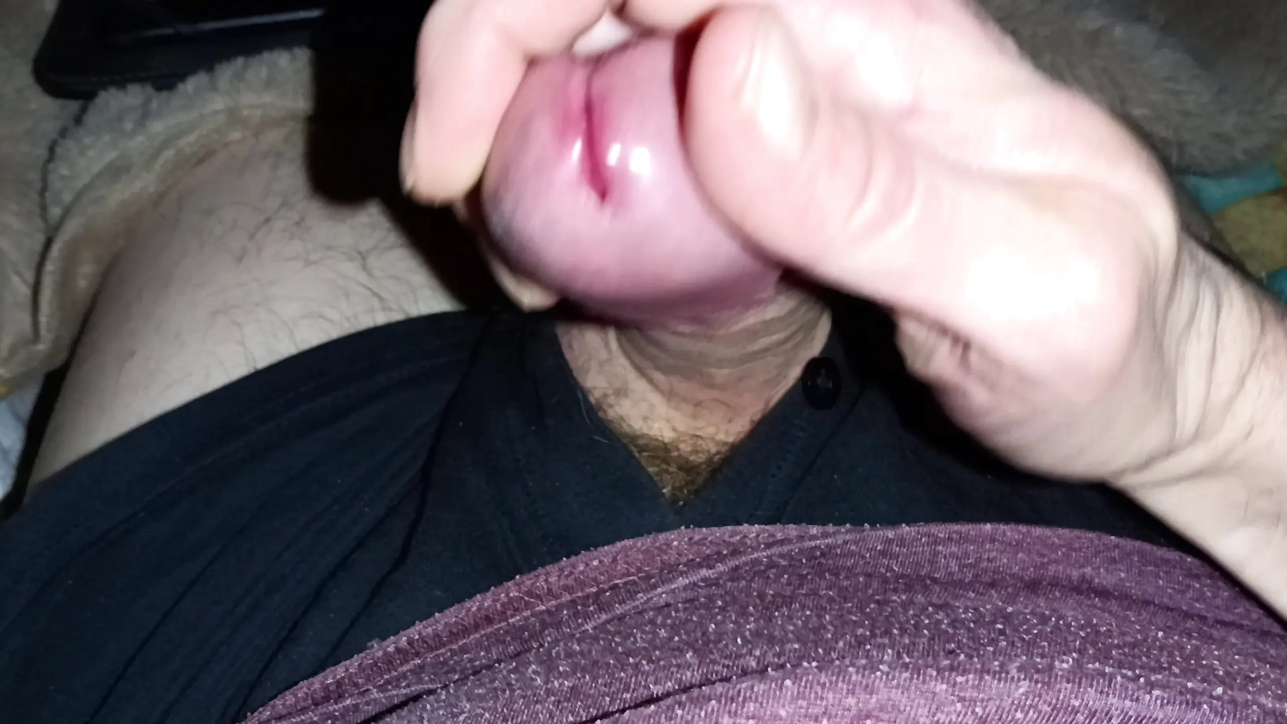 Close Up Big Cock Wanking Edging Cumming Watching Porn Rockard Daddy